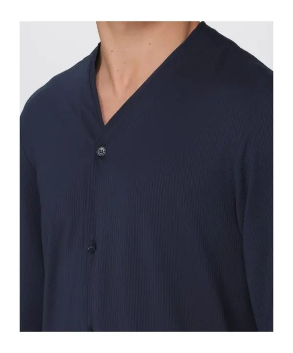 Emporio Armani Textured V-neck Shirt