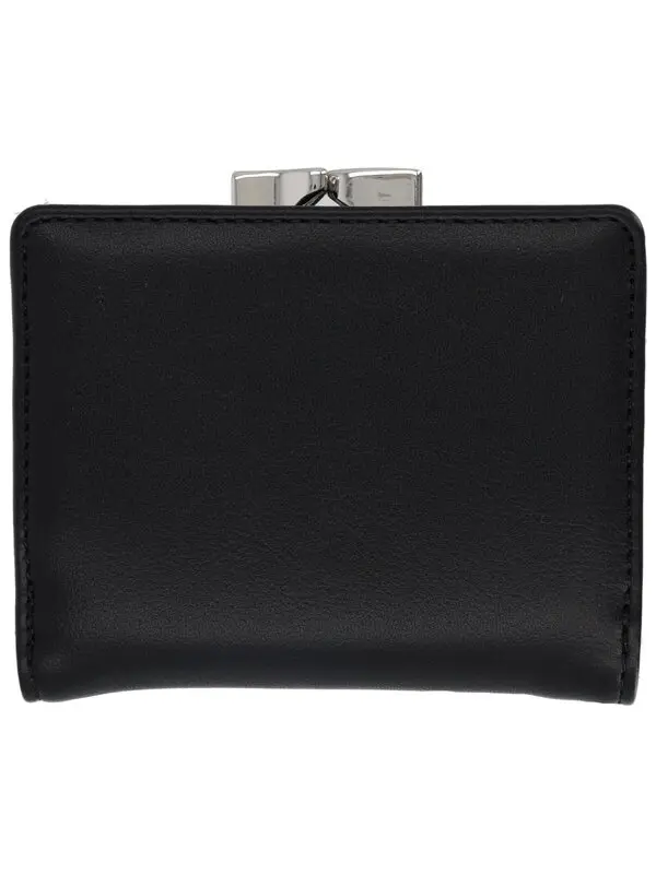 VIVIENNE WESTWOOD Portafoglio Small Frame Con Dettaglio Orb - Black