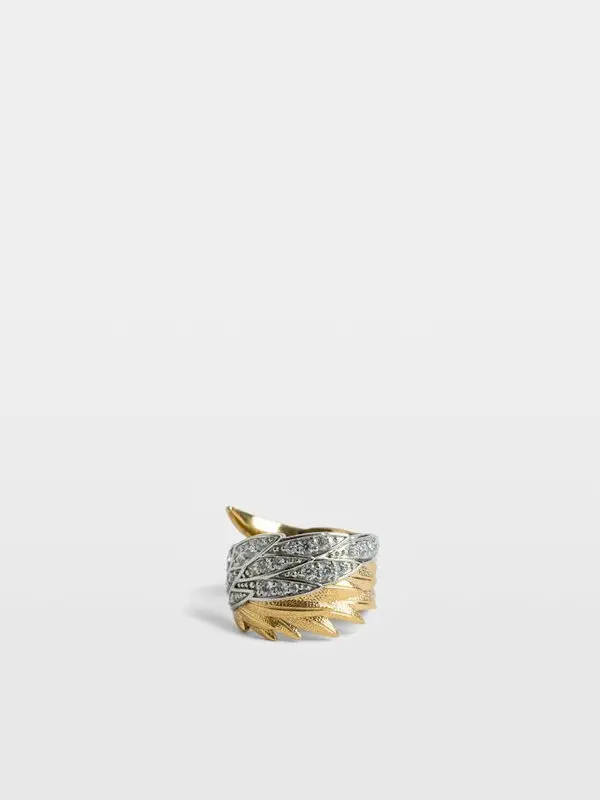 Zadig&Voltaire Rock Feather Ring - Matt Gold