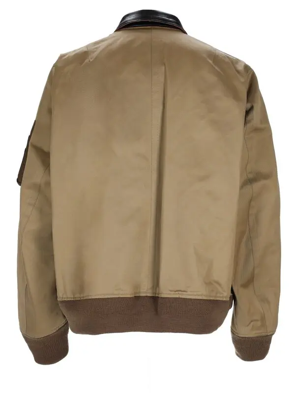 Sacai Giacca Blouson In Cotone Con Zip