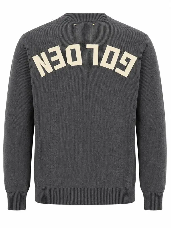 GOLDEN GOOSE Maglione Con Scritta Sul Retro