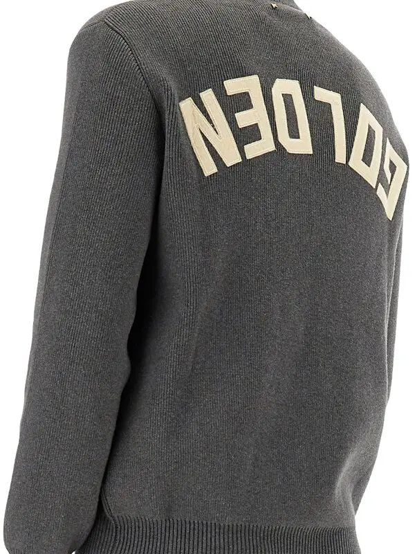 GOLDEN GOOSE Maglione Con Scritta Sul Retro
