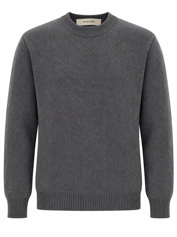 GOLDEN GOOSE Maglia Con Logo Sul Retro - Grey