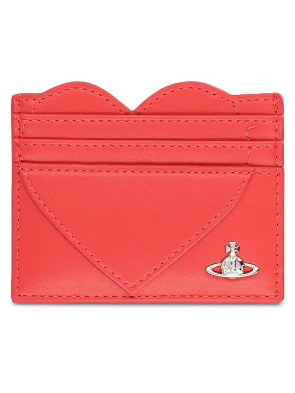 VIVIENNE WESTWOOD Portacarte "heart" Con Orb - Red