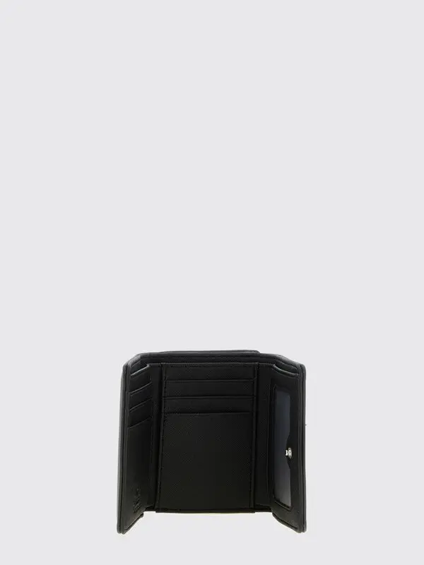 VIVIENNE WESTWOOD Tri-fold Wallet In Saffiano Leather With Orb Logo