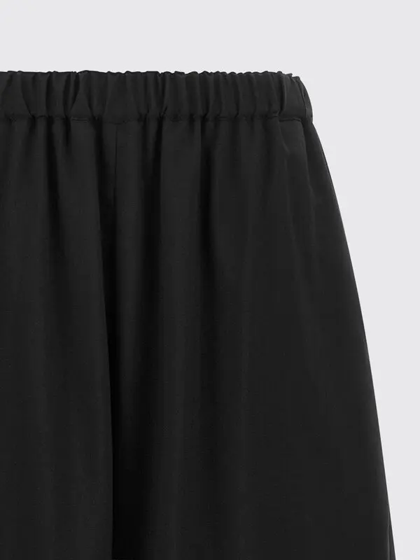 Comme Des Garçons Wool Wide-leg Trousers With High Elasticated Waist