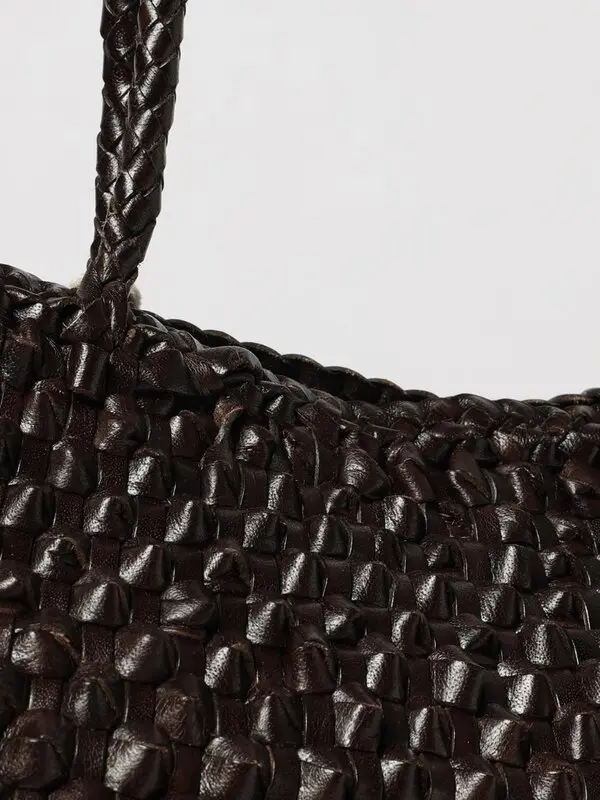 Dragon Diffusion S. Croce Cactus Hand-woven Leather Shoulder Bag - Brown