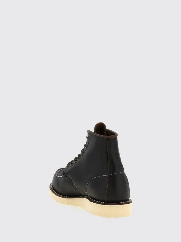 Red Wing Smooth Leather Chukka Boots With Moc Toe - Black