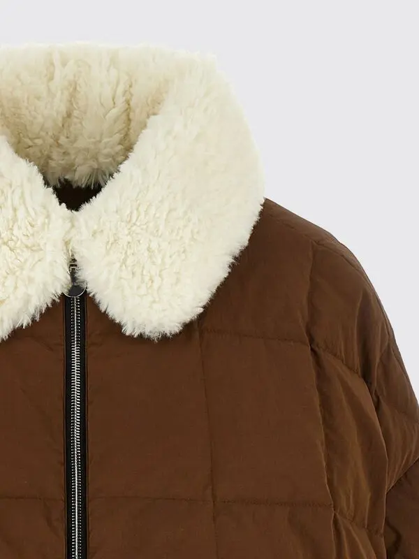 IENKI IENKI Shearling Arco Quilted Puffer Jacket With Fur Collar