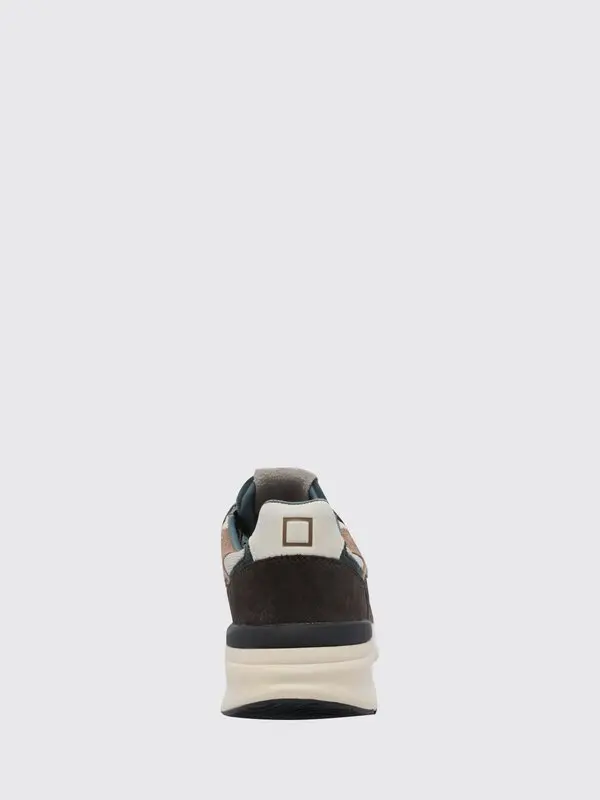 D.a.t.e. Musa Suede And Mesh Low-top Trainers With An Embossed Logo