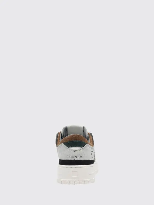 D.a.t.e. Torneo Leather And Suede Low-top Sneakers With Perforated Toe - White