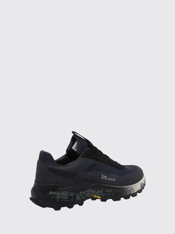 Premiata Devin Technical Fabric Sneakers With Serrated Vibram Sole - Blue