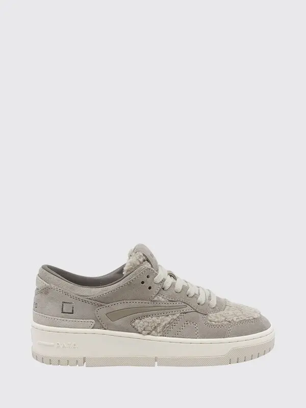 D.a.t.e. Torneo Suede Low-top Trainers With Shearling Inserts And Logo