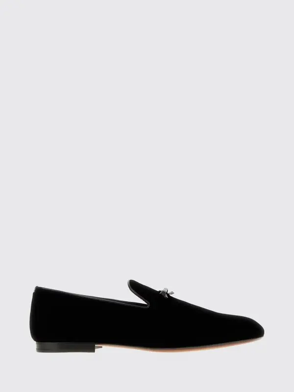 TOM FORD Velvet Loafers With Bow And Pointed Toe