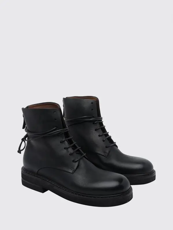 Marsèll Parrucca Calf Leather Combat Boots With Rubber Sole