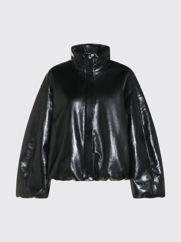 ANINE BING Cyrus Regenerated Leather Bomber Jacket With A Relaxed Fit