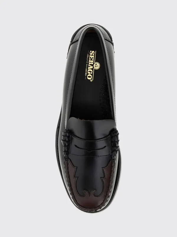 SEBAGO Dan Scarabeo Bi Leather Penny Loafers - Black