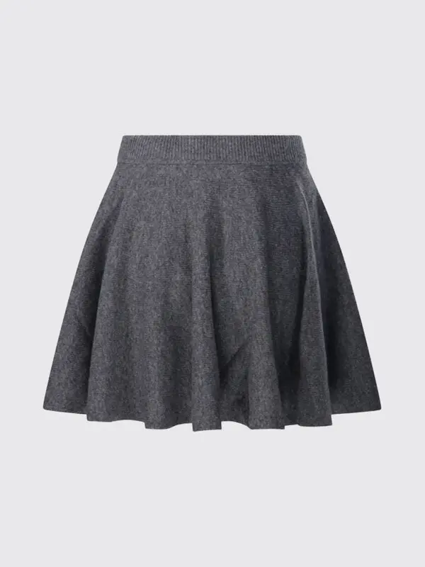 BY MALENE BIRGER Wool Knit Flared Mini Skirt With High Elasticated Waist
