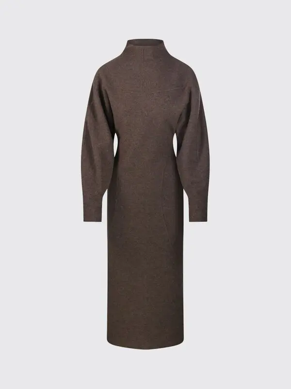 Max Mara Wool And Cashmere Blend Midi Pencil Dress With Balloon Sleeves