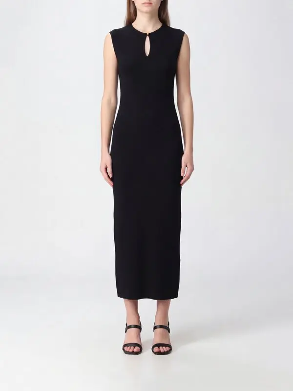 BY MALENE BIRGER Sleeveless Stretch Viscose Midi Sheath Dress