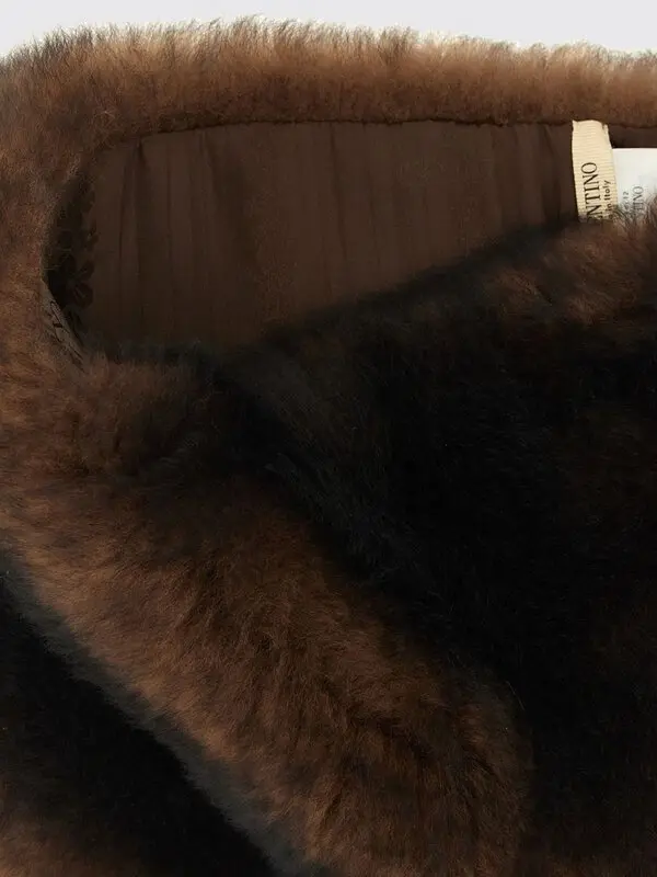 Valentino Garavani Lamb Fur Collar With A Straight Hem