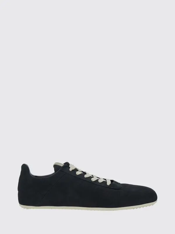 Rick Owens Low-top Suede Leather Sneakers With Rubber Sole