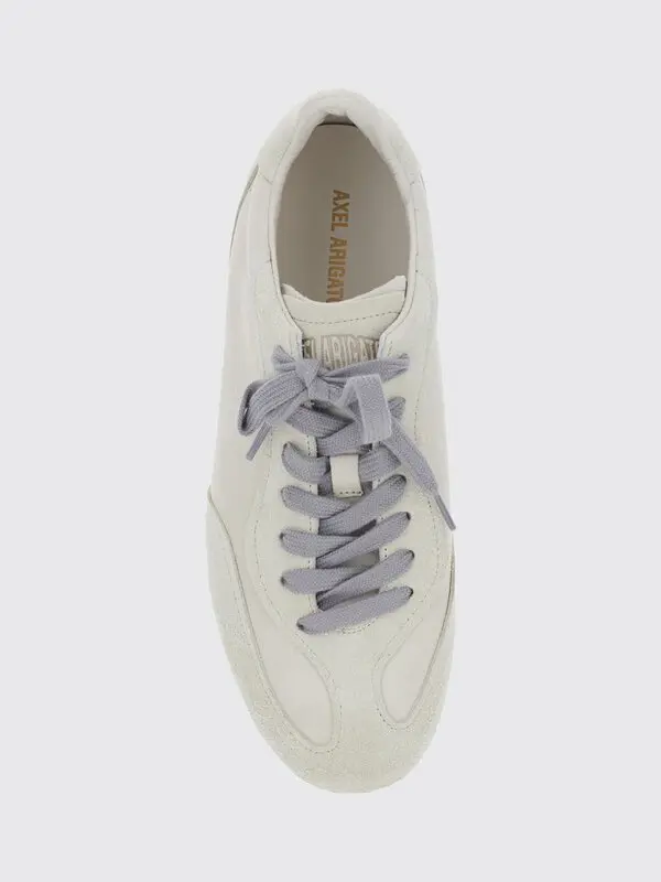 Axel Arigato Daze Runner Suede Sneakers With Printed Logo - White