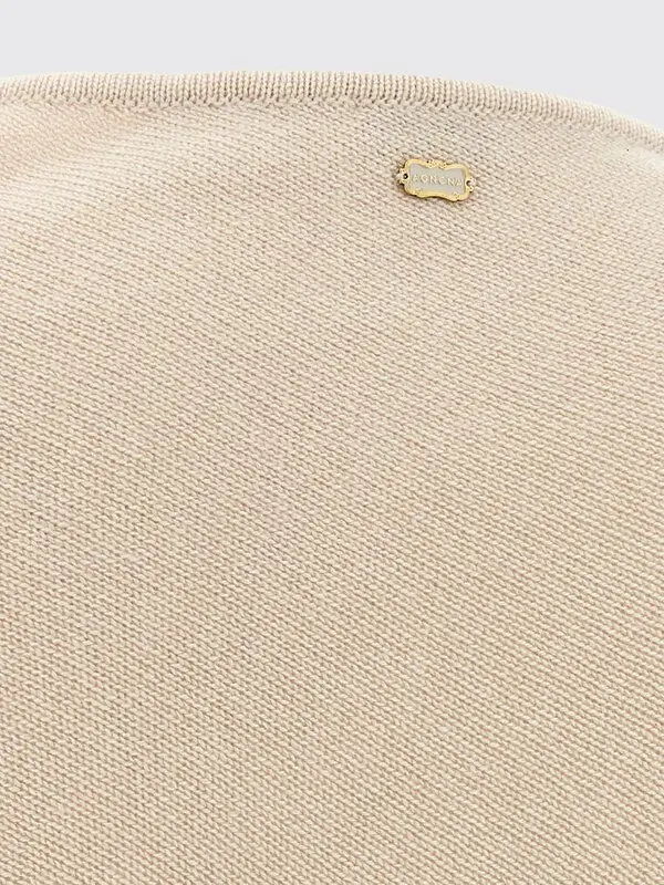 Agnona Long-sleeved Crewneck Jumper In Pure Cashmere With Ribbed Trims