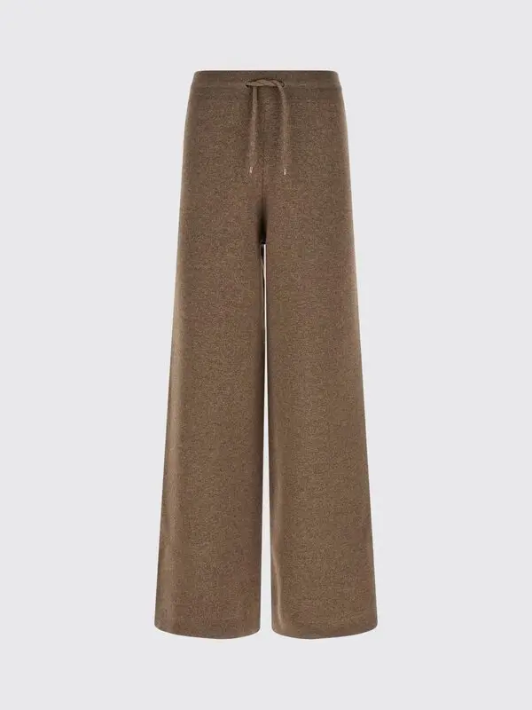 Agnona Wide-leg Knit Jogging Trousers In Cashmere, Wool And Silk