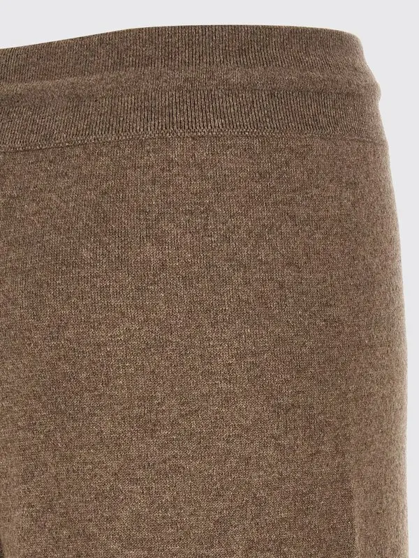 Agnona Wide-leg Knit Jogging Trousers In Cashmere, Wool And Silk
