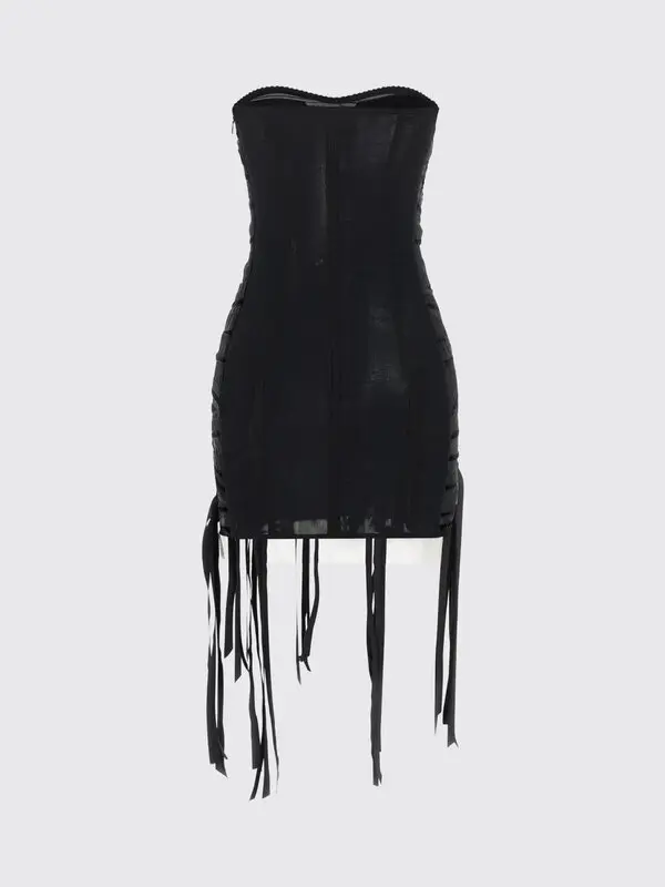 Attico Off-the-shoulder Corset Mini Dress With Sweetheart Neckline