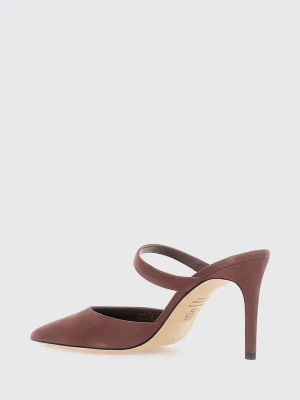 STUART WEITZMAN Power Almond-toe Suede Mules With Stiletto Heel