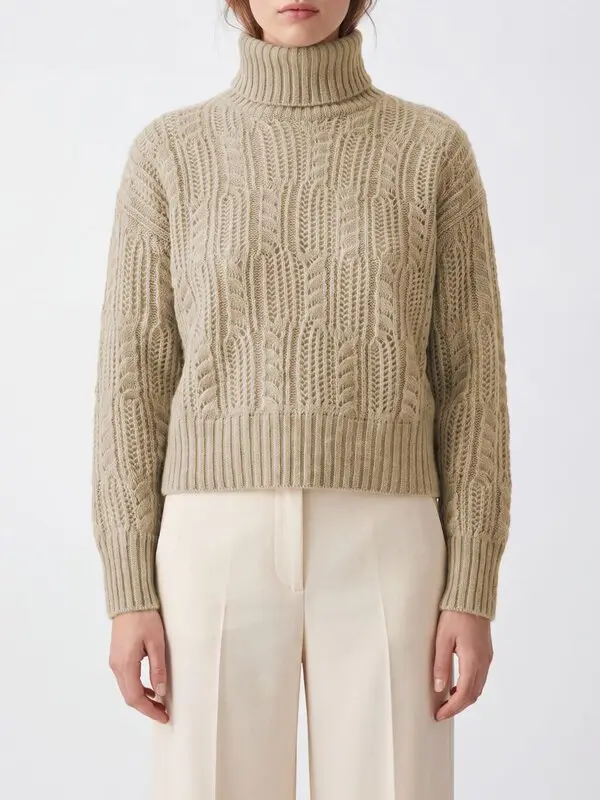 Agnona Long-sleeved Turtleneck Jumper In Cashmere And Silk Blend
