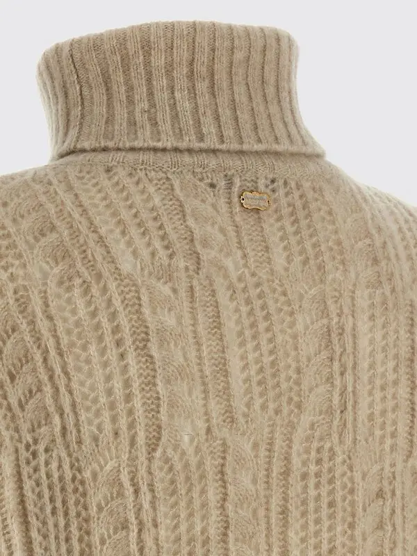 Agnona Long-sleeved Turtleneck Jumper In Cashmere And Silk Blend