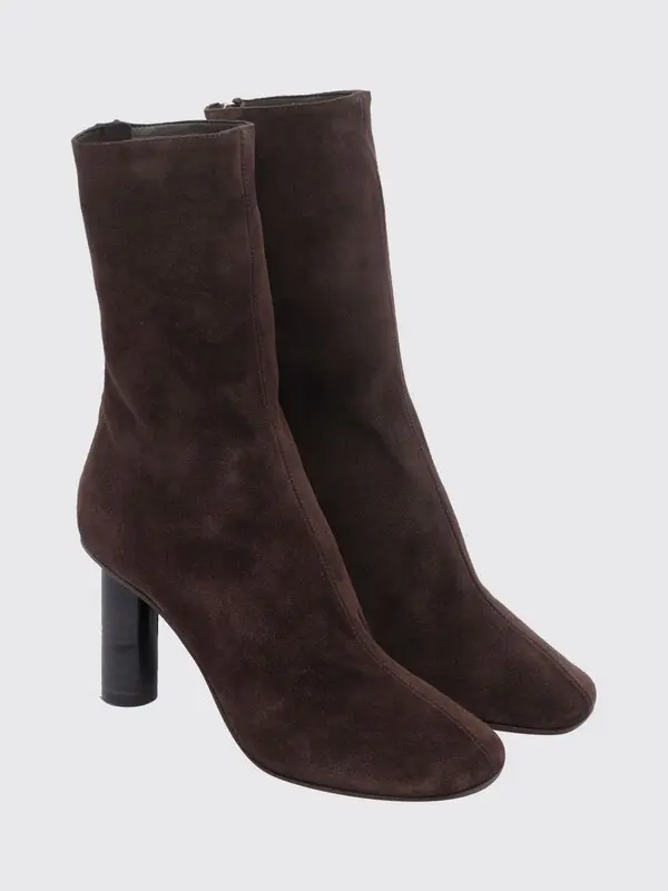 Paris Texas Alice Knee-high Boots In Suede Leather With Cylindrical Heel
