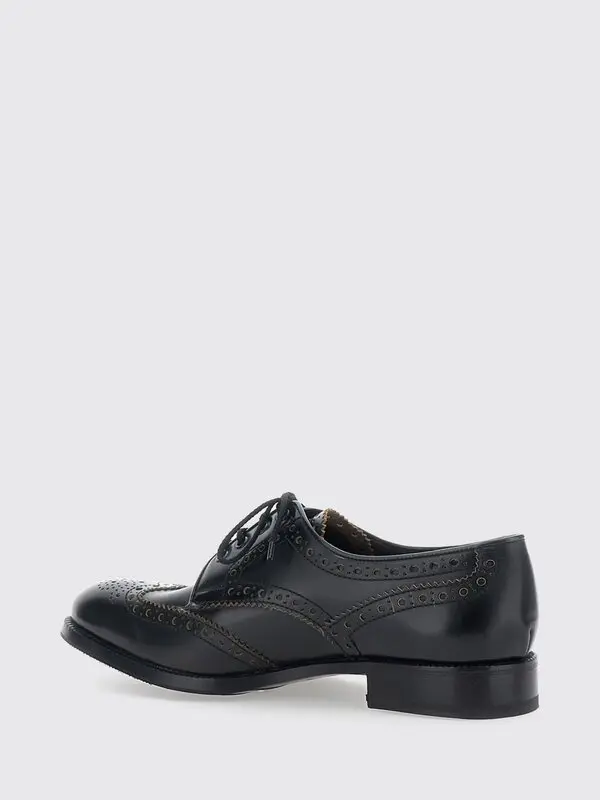 LIDFORT Smooth Leather Wingtip Brogue Derby Shoes