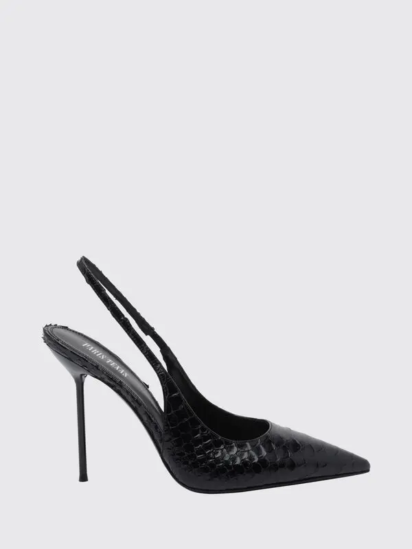 Paris Texas Lidia Python-print Leather High-heel Slingback Pumps
