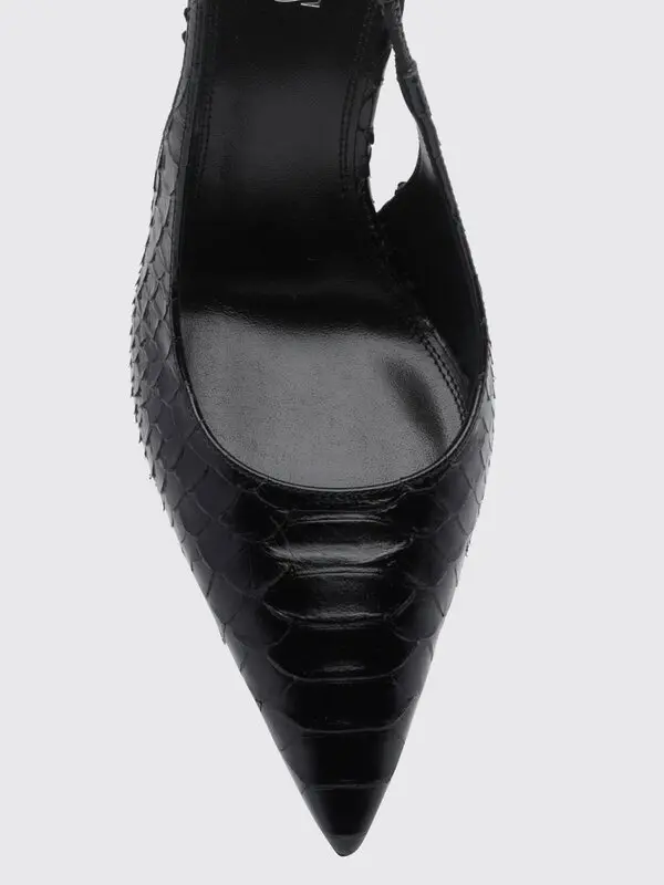 Paris Texas Lidia Python-print Leather High-heel Slingback Pumps