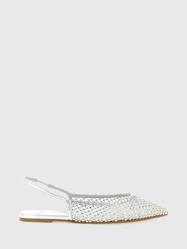 LE SILLA Gilda Crystal-embellished Nylon Mesh Slingback Ballet Flats