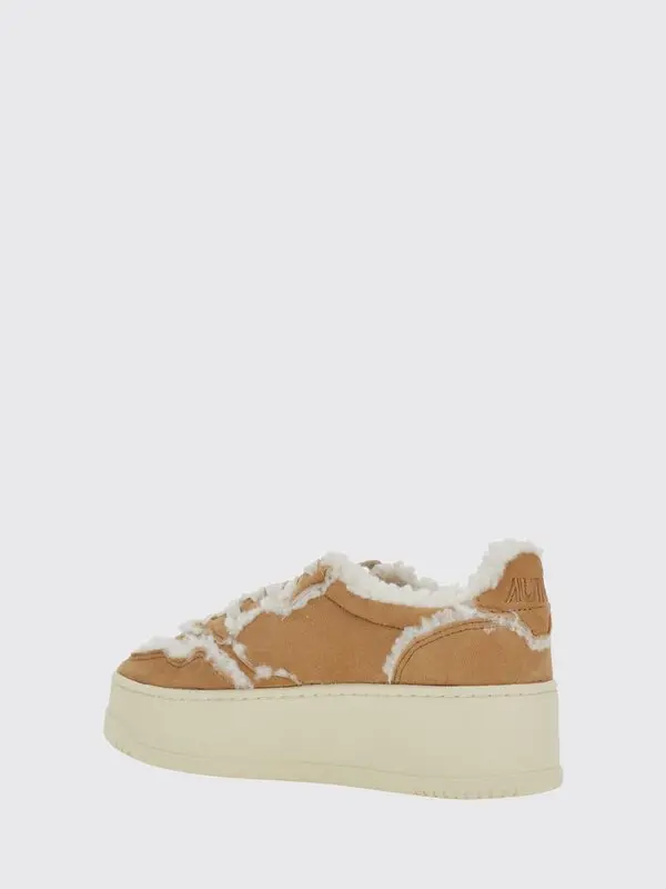 AUTRY Medalist Platform Low Suede And Shearling Trainers
