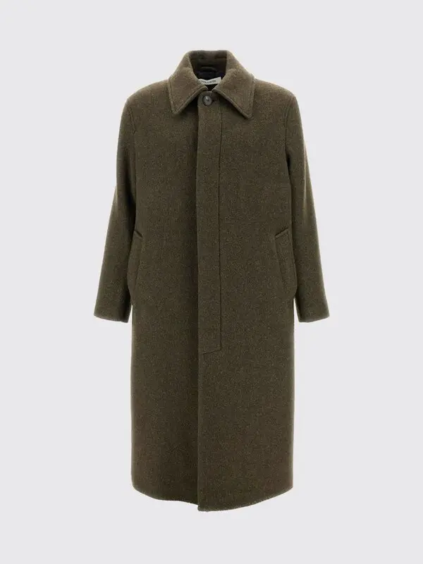 SUNFLOWER Knee-length Single-breasted Wool-blend Coat With Concealed Closure