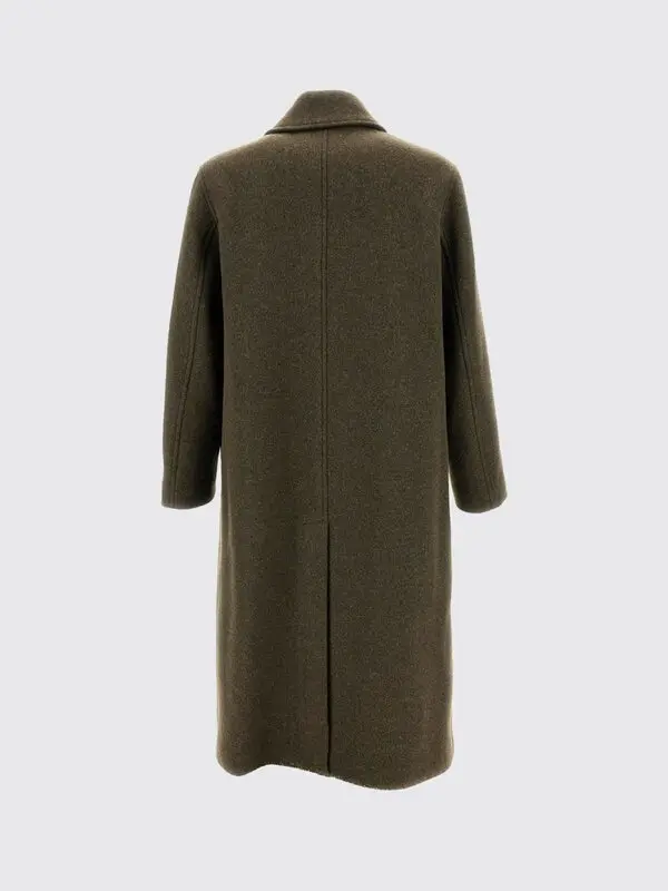 SUNFLOWER Knee-length Single-breasted Wool-blend Coat With Concealed Closure