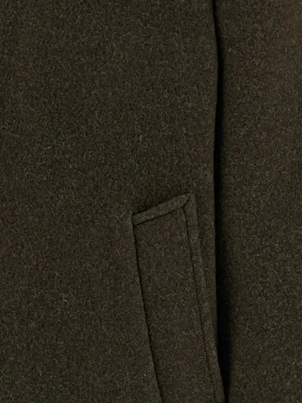 SUNFLOWER Knee-length Single-breasted Wool-blend Coat With Concealed Closure
