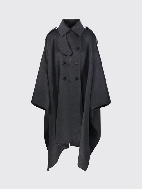 RÓHE Double-breasted Wool And Cashmere Coat With Asymmetric Hem - Grey