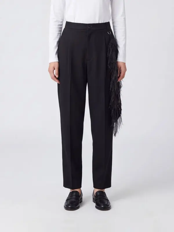 DARKPARK Pleated Straight-leg Tailored Trousers In Wool Blend