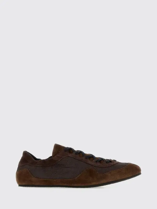 Cecilie Bahnsen Cbblaise Sneakers In Polyester And Suede With Embroidery