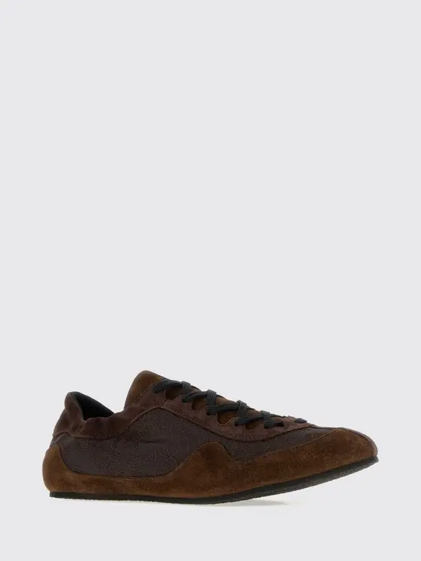 Cecilie Bahnsen Cbblaise Sneakers In Polyester And Suede With Embroidery