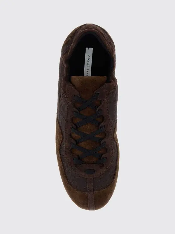 Cecilie Bahnsen Cbblaise Sneakers In Polyester And Suede With Embroidery