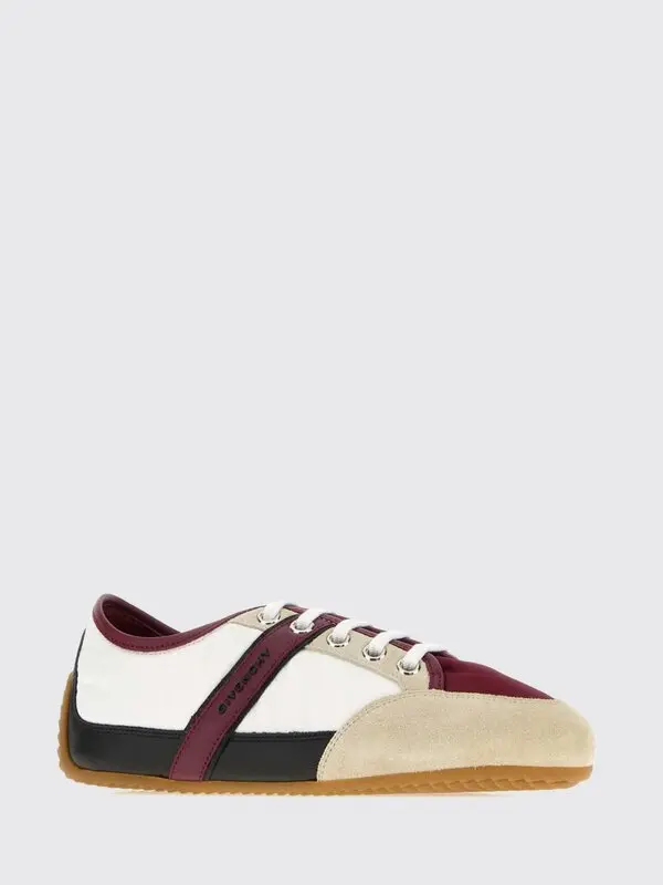 Givenchy Slim Low-top Sneakers In Nylon And Suede With Logo