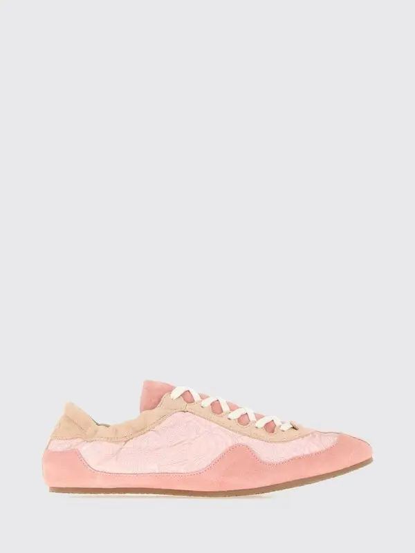 Cecilie Bahnsen Cbblaise Trainers In Polyester And Suede With Two-tone Embroidery